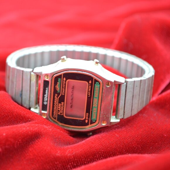 Jewelry | Wilson Digital Watch Wr Alarm Chronograph Rectangular Face ...
